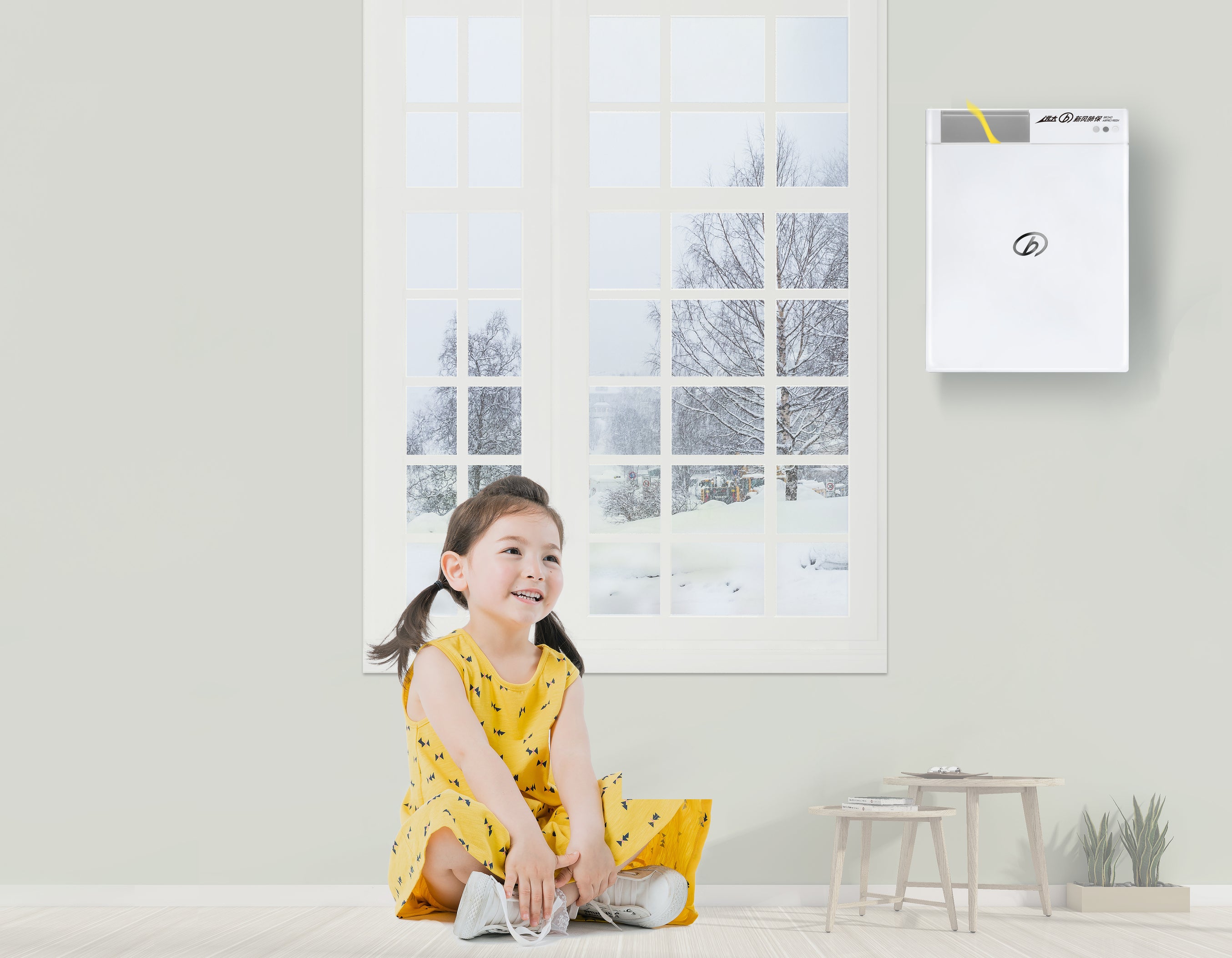 FF100 Fresh Air Unit | Wall-Mounted Energy Recovery Ventilator for Hom ...